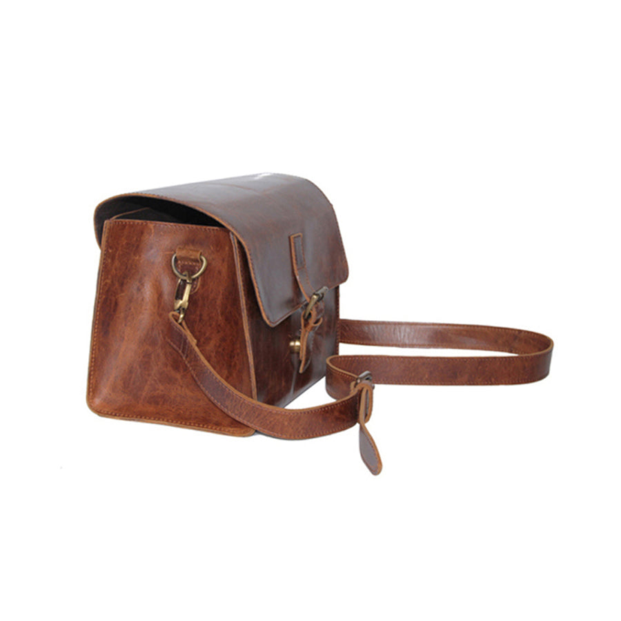Brown Leather Camera Bag – creaworldwide